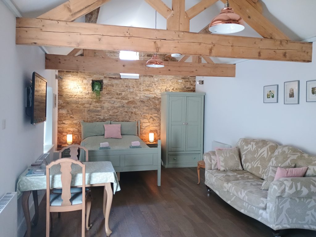 The Little Barn in Kilsby, a self-contained holiday cottage.
